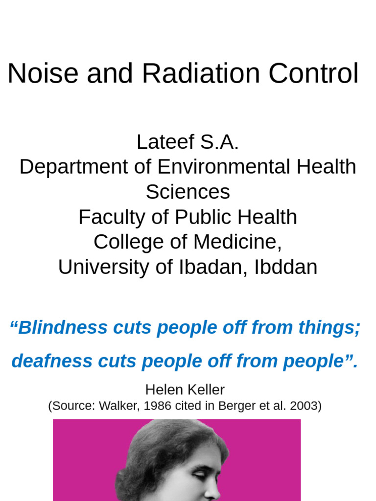 Noise and Radiation Control | PDF | Radiation | Ionizing Radiation