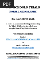 Kenyan Secondary School Grading System | PDF
