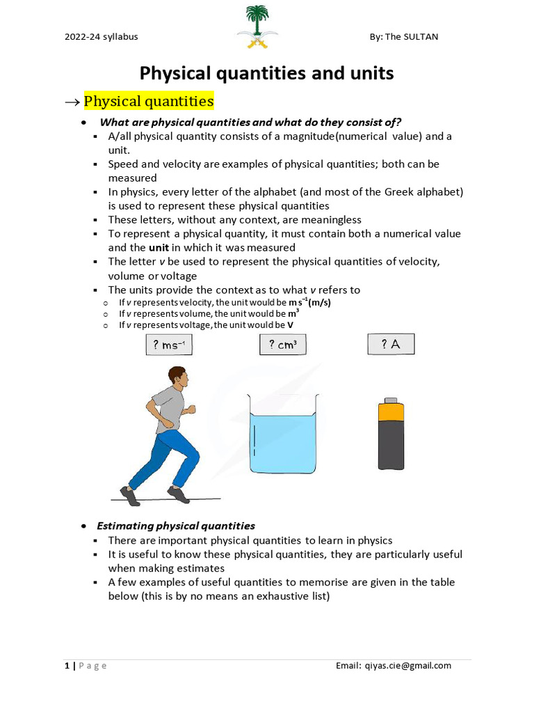 Physical Quantities and Units | PDF | Observational Error | Accuracy And Precision