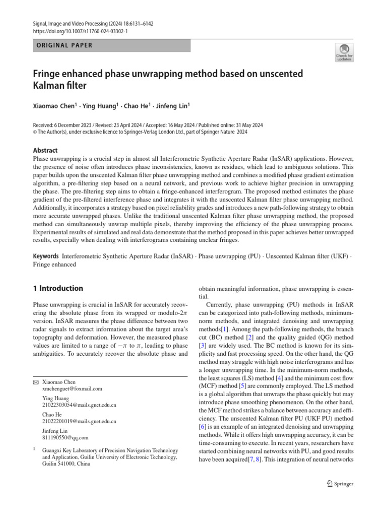 Unwrapping 1 | PDF | Kalman Filter | Applied Mathematics