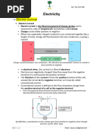 Grade 10 Current Electricity Concepts | PDF | Electric Current | Resistor