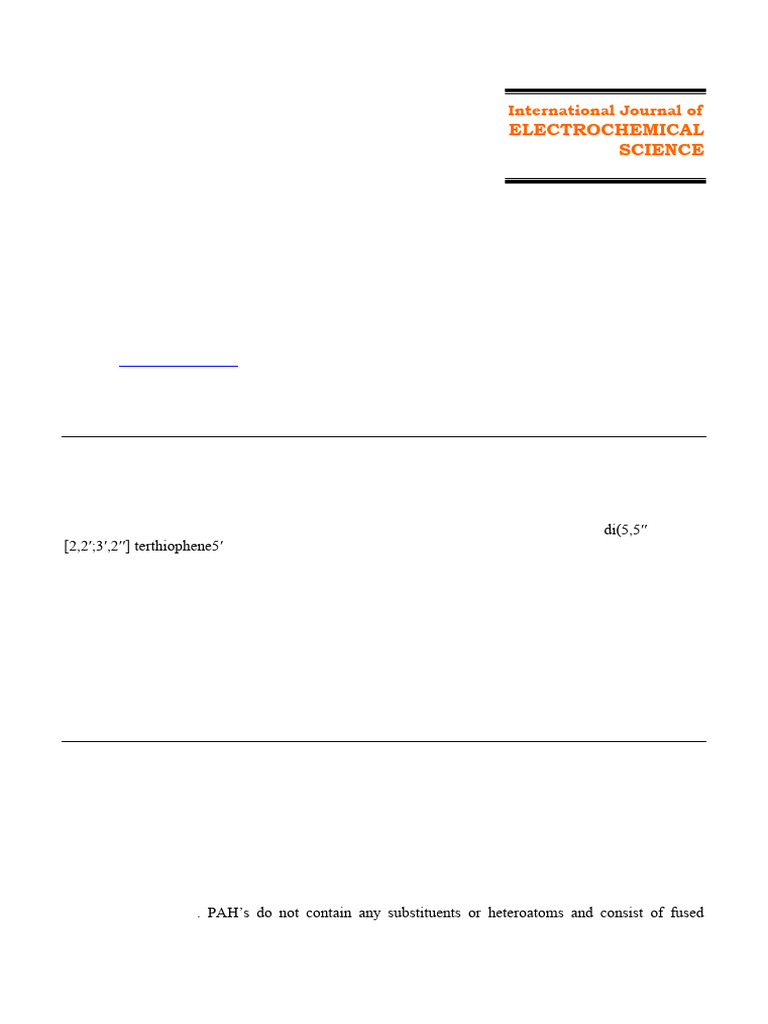 Thiophene Ring FTIR Explicar A Decomposição | PDF | Polycyclic Aromatic ...