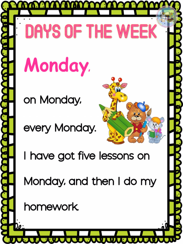 Days of the Week | PDF