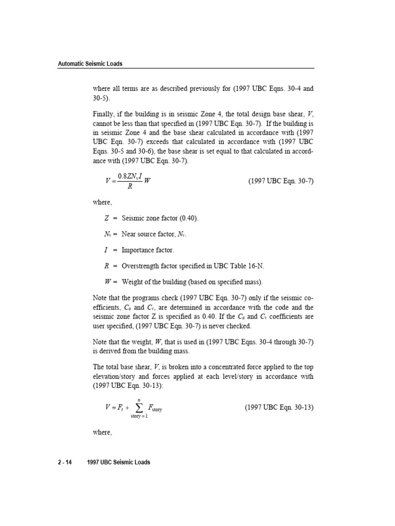 UBC Seismic Load 5 | PDF