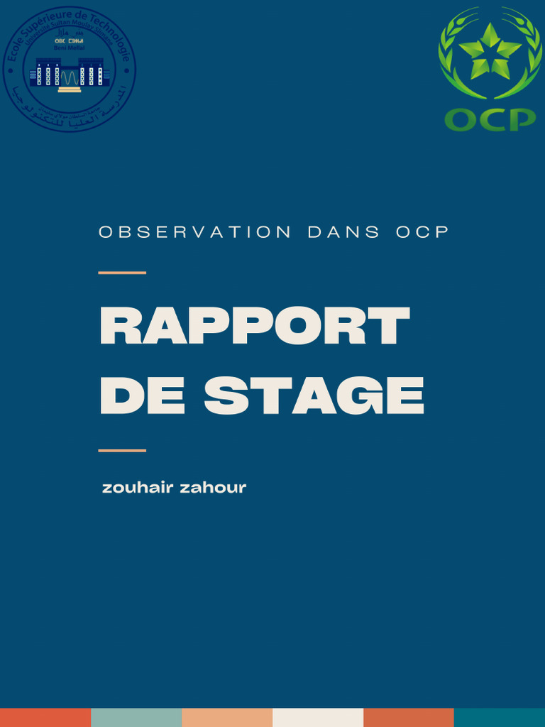 Rapport de Stage Sur Observation Dans OCP | PDF