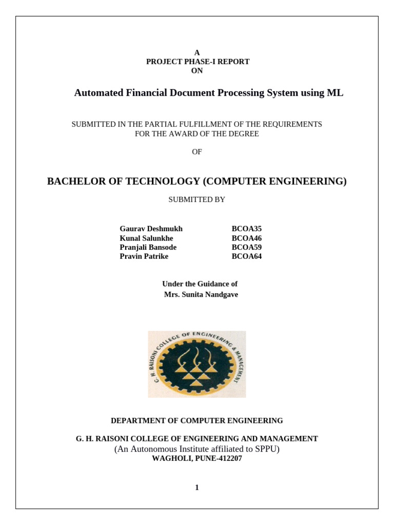 Project Final Report | PDF | Optical Character Recognition | System