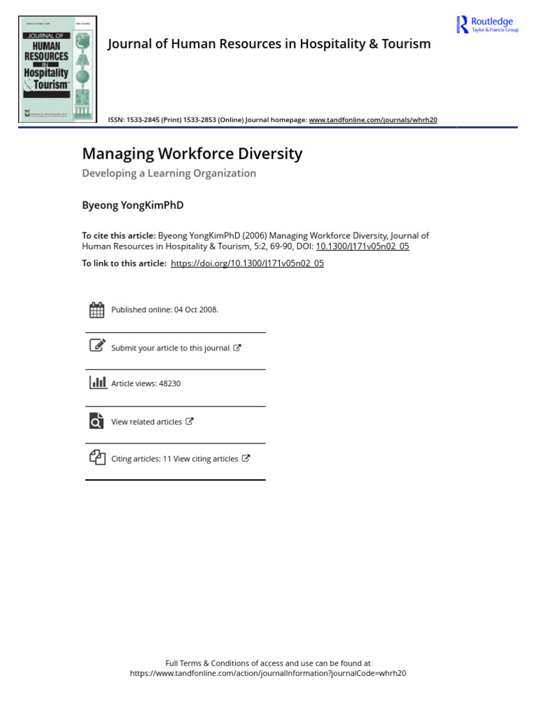 Managing Workforce Diversity | PDF | Diversity (Business ...