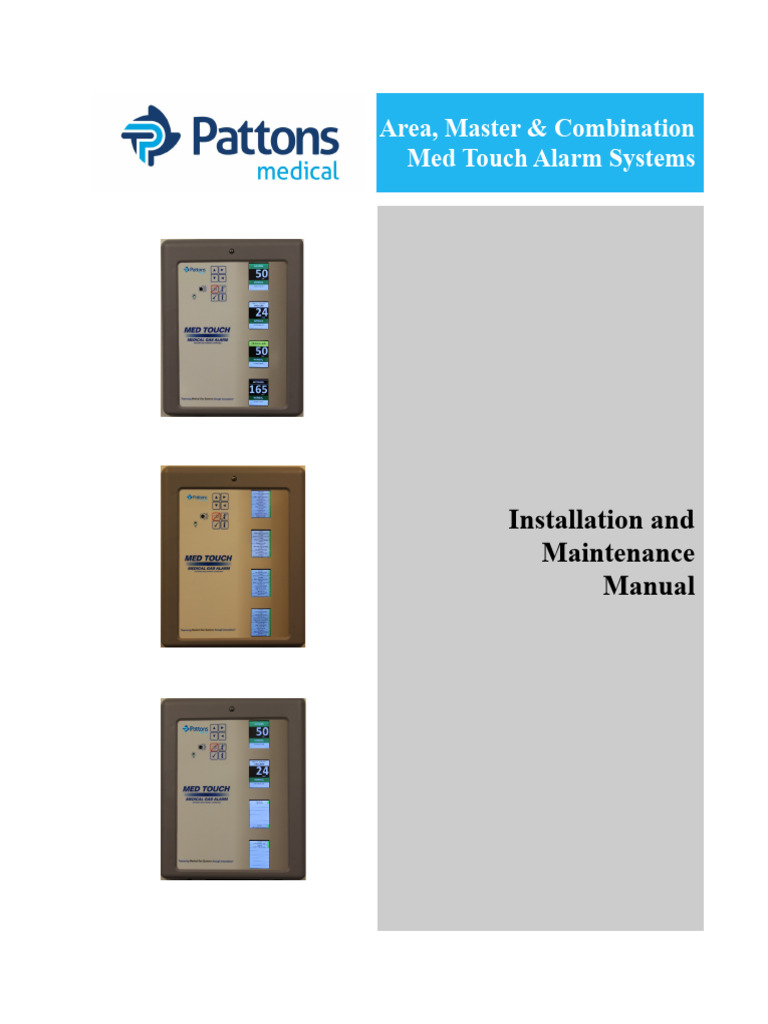 Med Touch Alarm Systems Manual | PDF | Electrical Connector | Security ...
