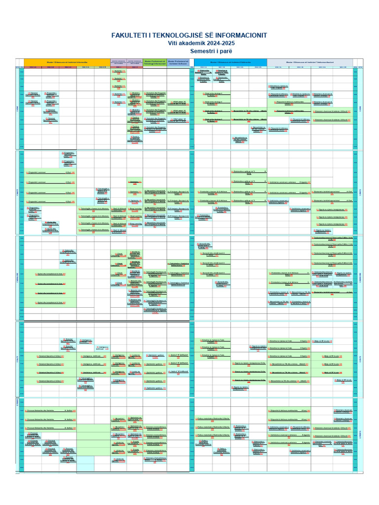 Orari-Master-1 | PDF