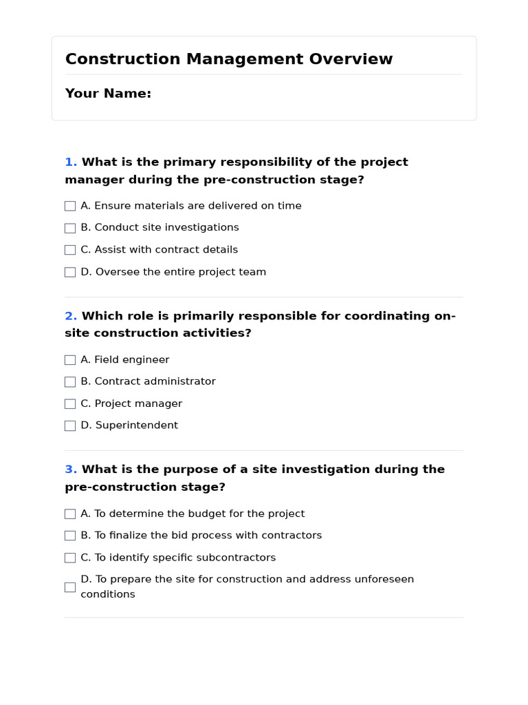 Construction Management Essentials | PDF | Construction Management