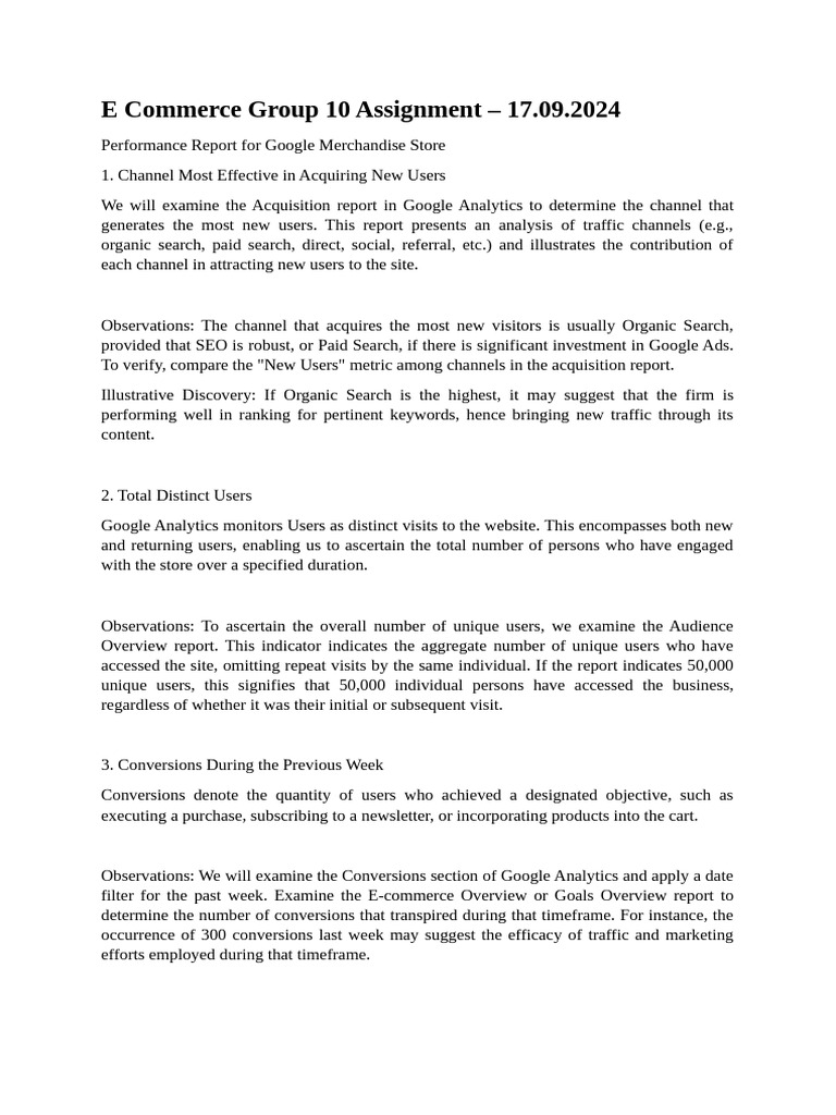 Ecomm Group 10 Assignment 17.9 | PDF | Social Media | Popular Culture & Media Studies