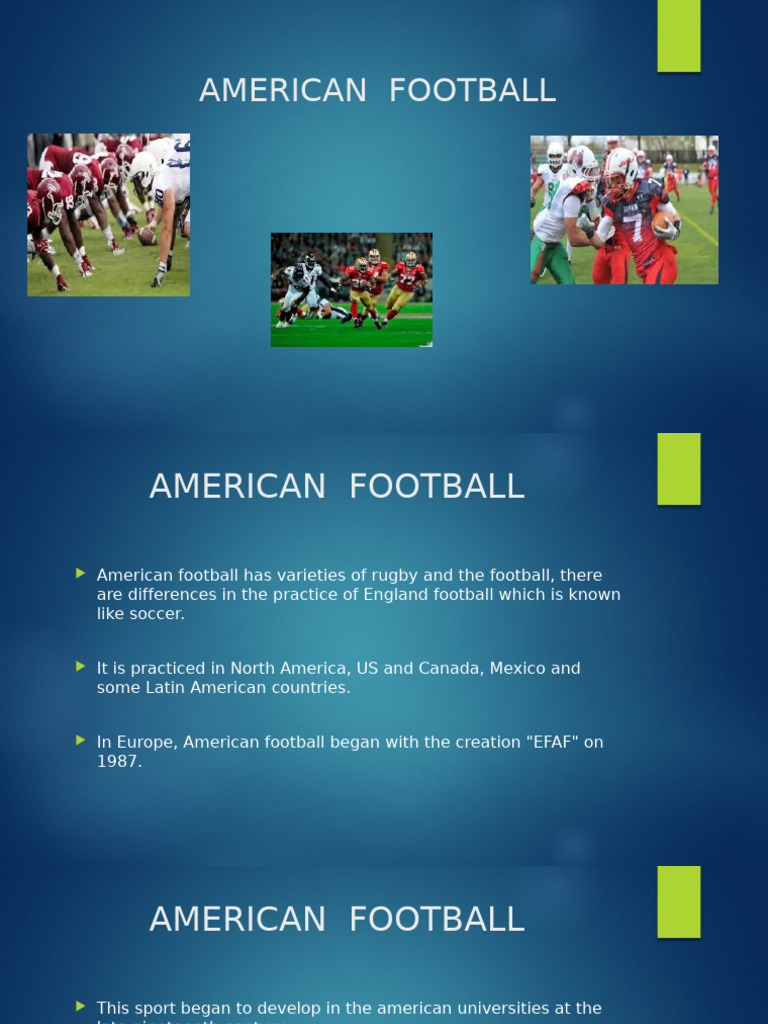 Presentación american football | PDF | American Football | Association ...