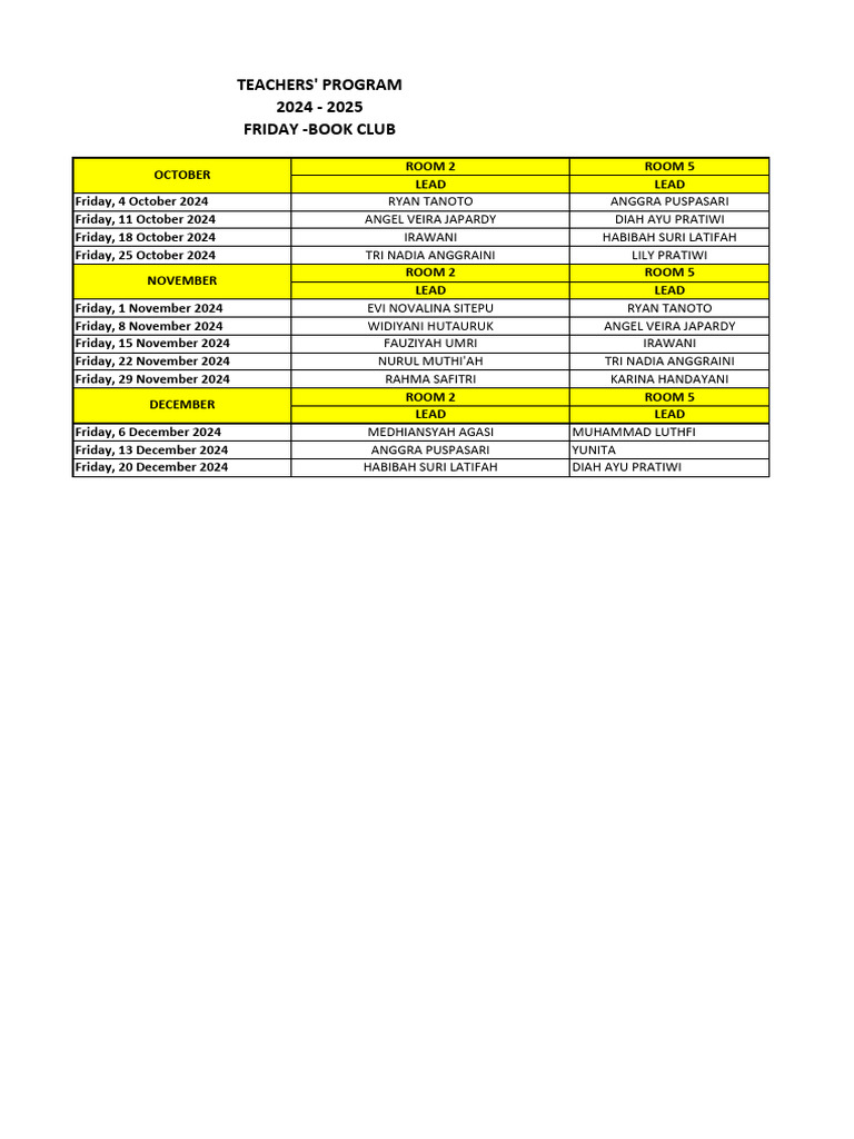 TEACHERS PROGRAMS 3 | PDF