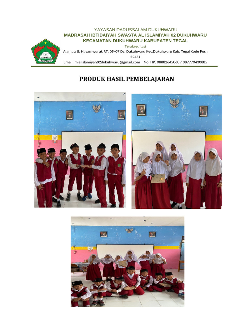 Dokumentasi Produk Pembelajaran | PDF