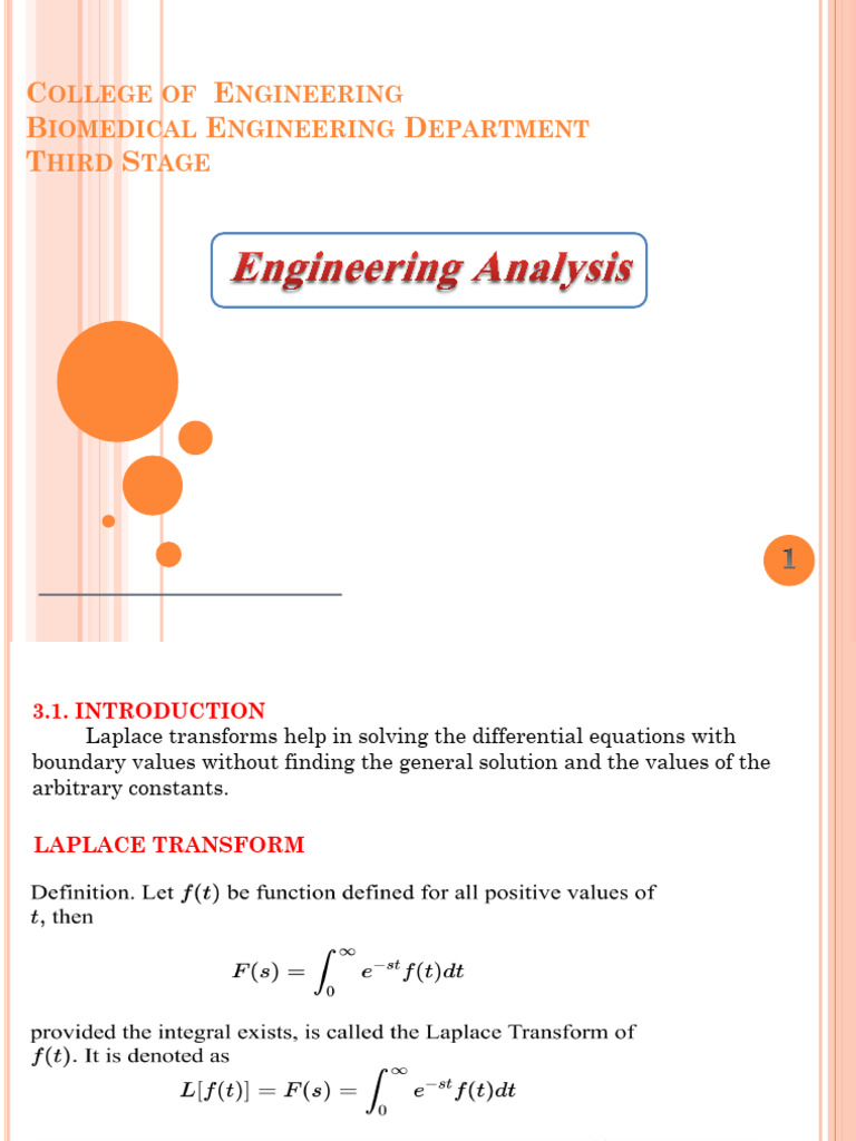 Laplace Transform-1 | PDF | Laplace Transform | Mathematical Analysis