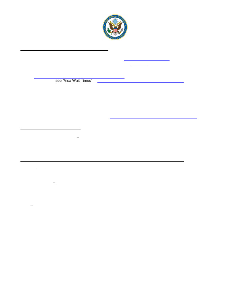 Visa Application Instructions From DOS | PDF | Travel Visa | Consul ...