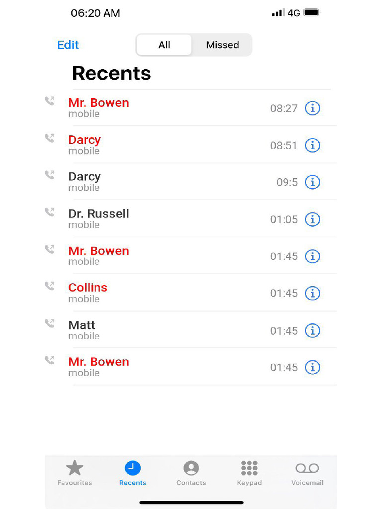 Iphone Call Log | PDF