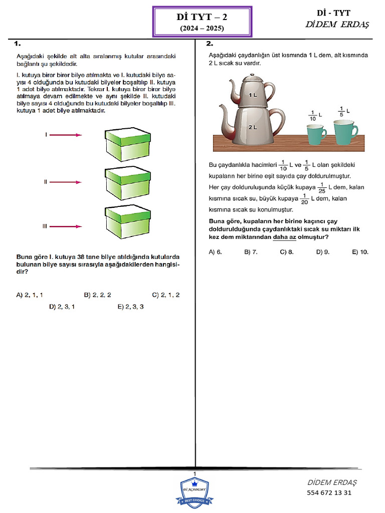 Di̇ Tyt - 2 (2024) | PDF