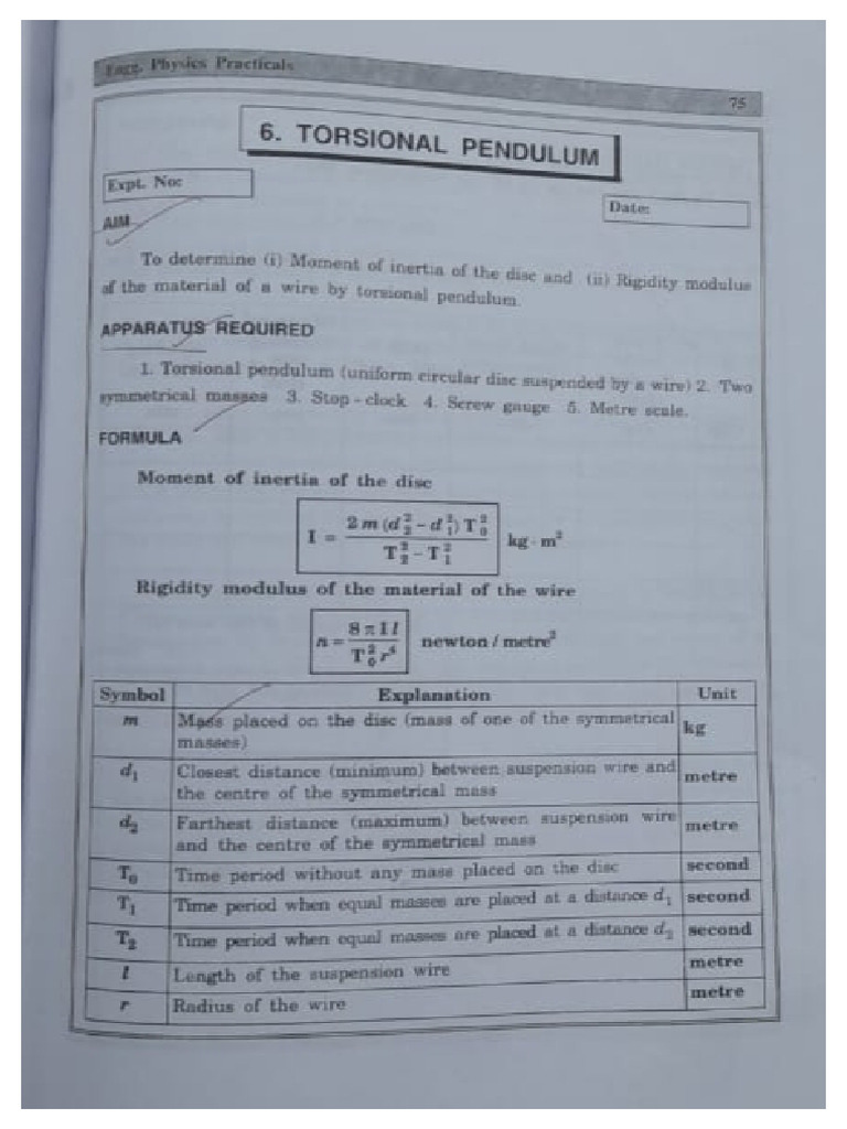 Phy record_ torsional, young's modut | PDF