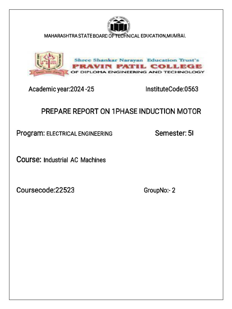 SAP MP DONE W24 (1) (1) Aa-1 | PDF | Electric Motor | Magnetism