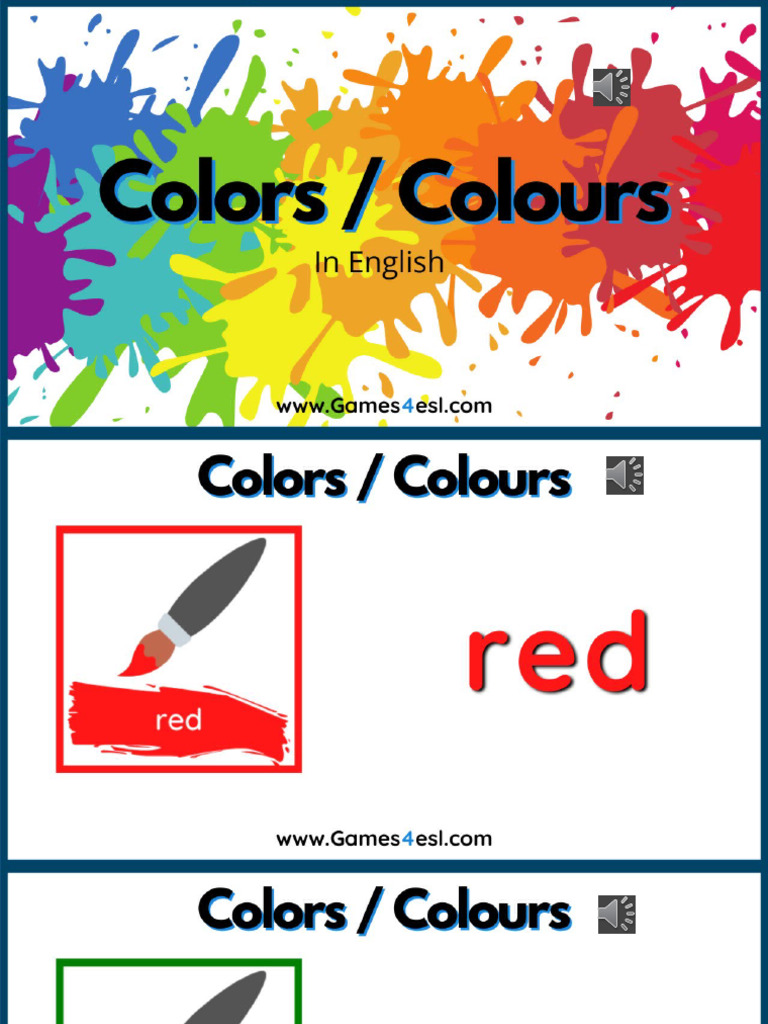 Colors in English | PDF