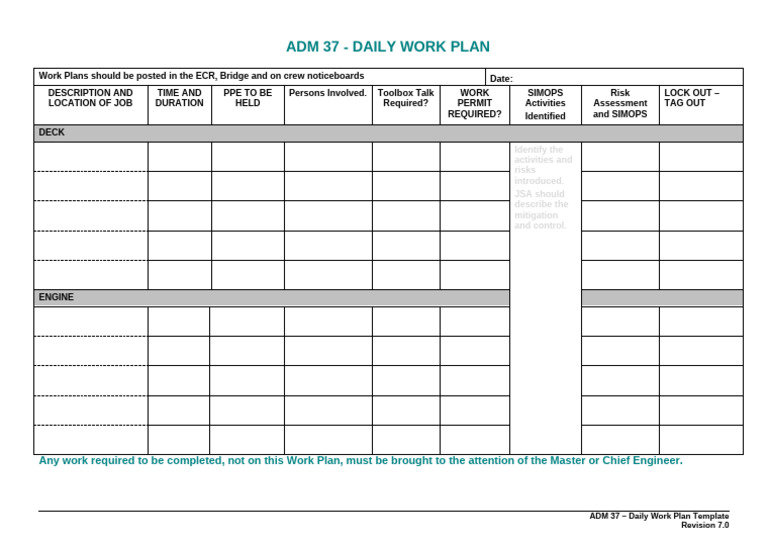 ADM_37_-_Daily_work_plan_template | PDF