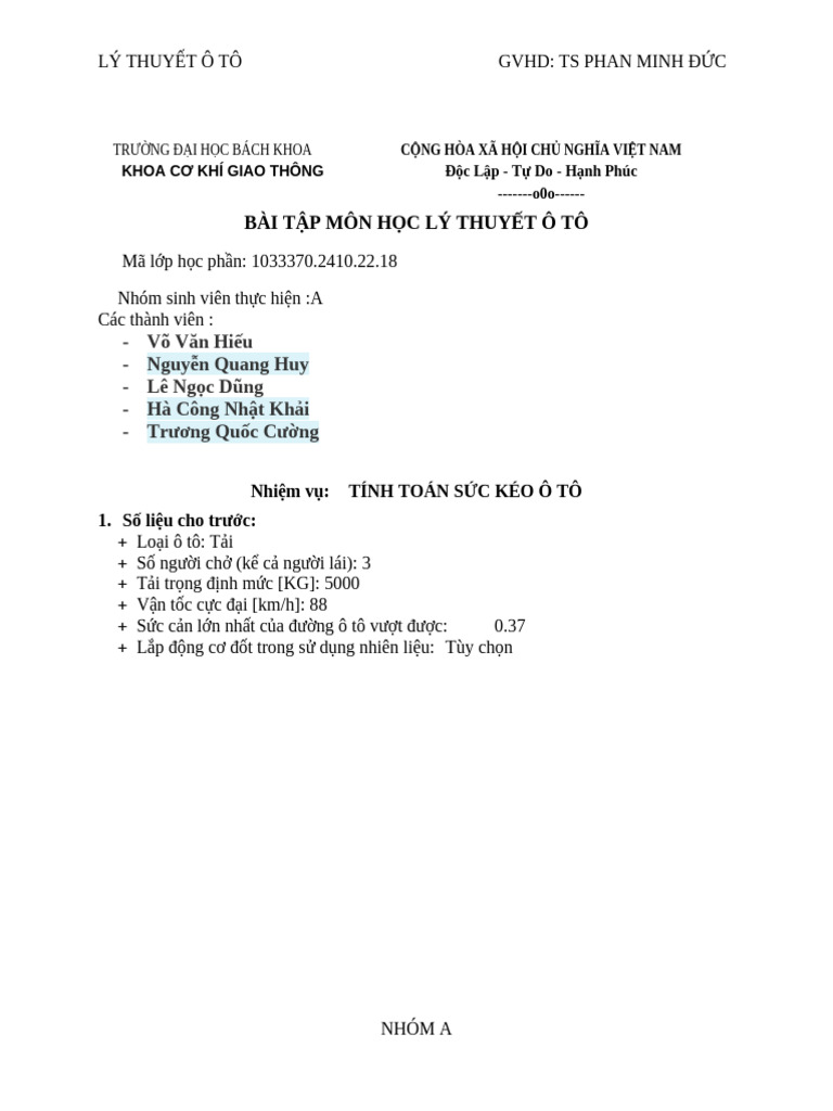 Bài Tập Lớn Ltoto Nhóm A | PDF