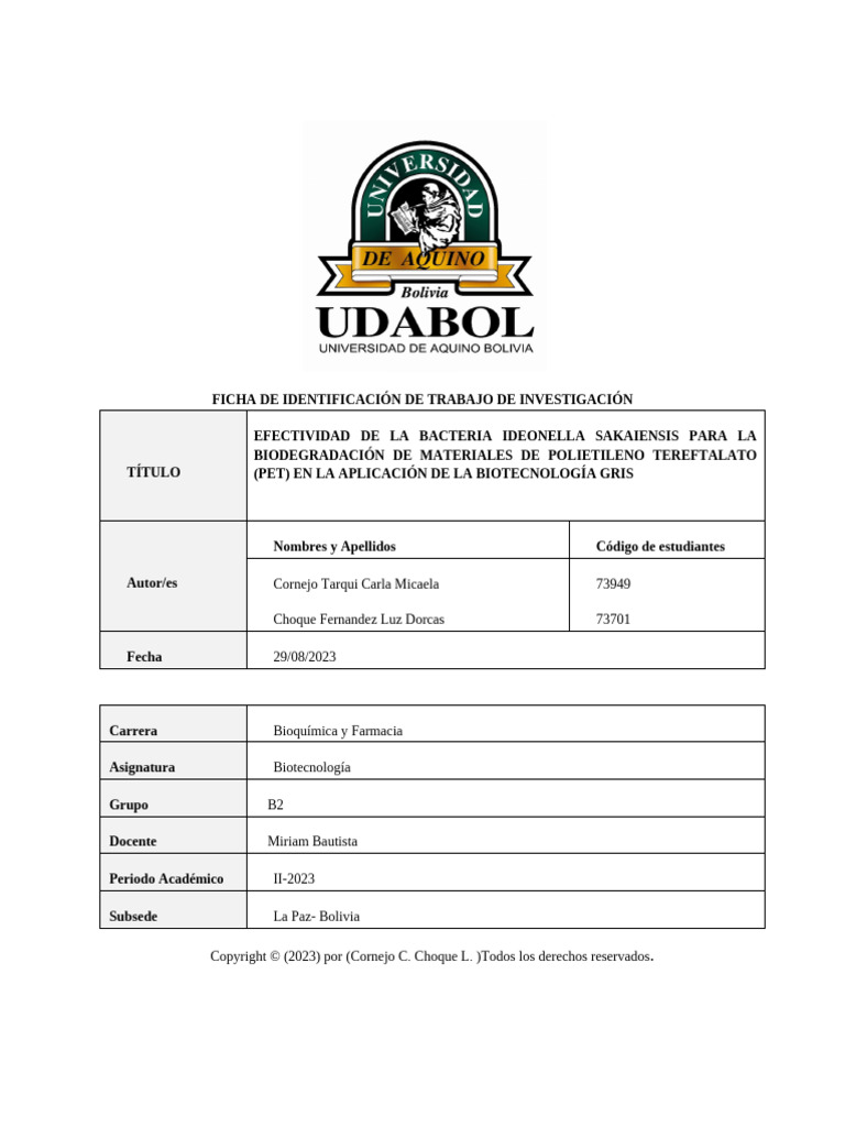 Apa Biotec | PDF | El plastico | Polímeros