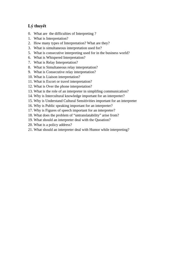 Types and Challenges of Interpretation | PDF | Career & Growth