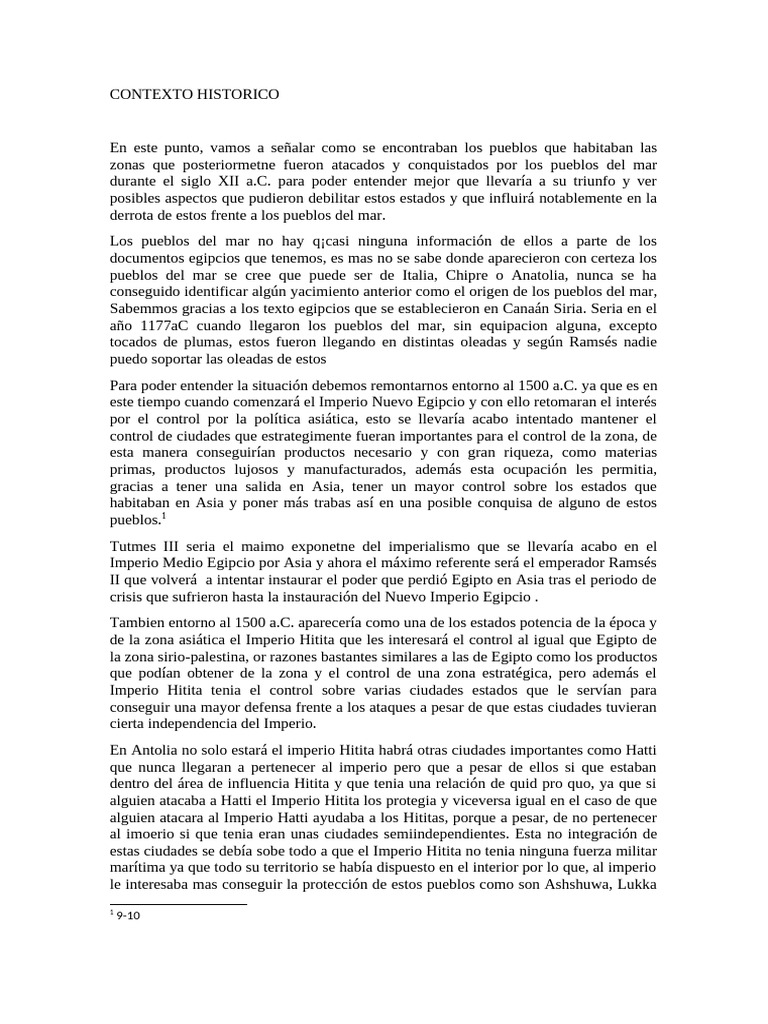 Contexto Historico | PDF | Hititas | Asiria