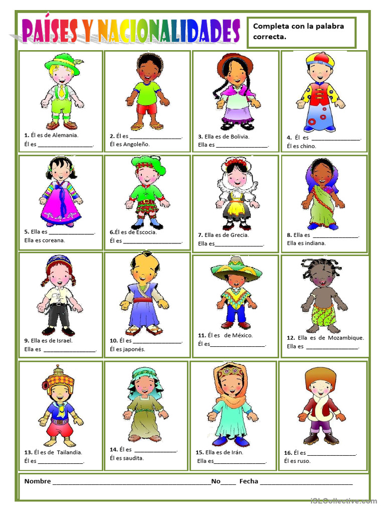 Países y Nacionalidades | PDF