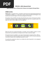 Measuring Volume of Irregular Solids | PDF | Volume | Physical Quantities