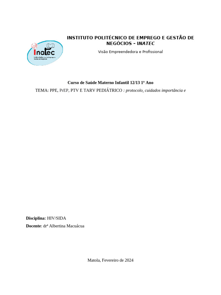 Ptv&ppe 2 | PDF | HIV/AIDS | HIV