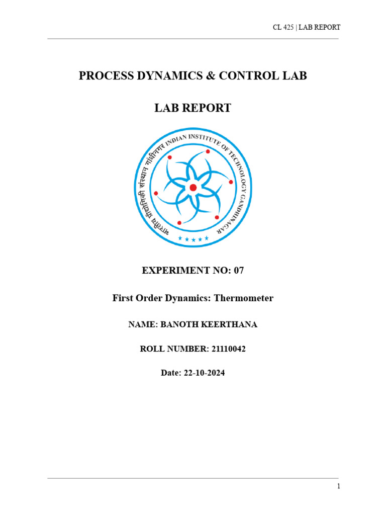 Expt 7 PDC | PDF | Thermometer | Temperature Expt 7 PDC | PDF | Thermometer | Temperature