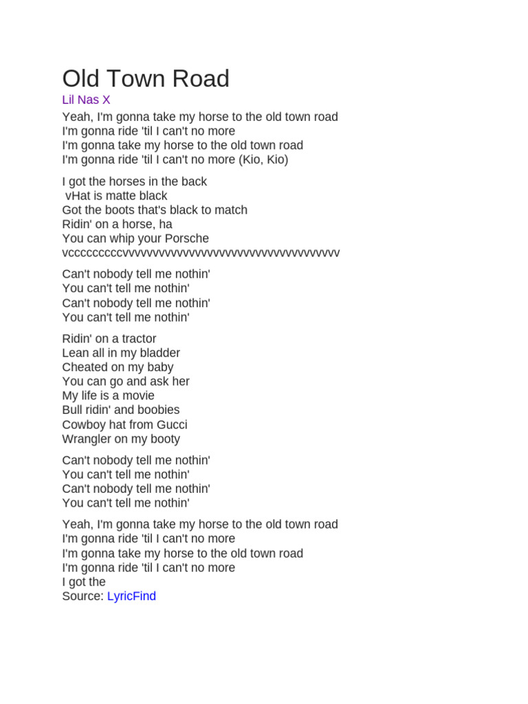 Old Town Road | PDF | Mystery, Thriller & Crime Fiction