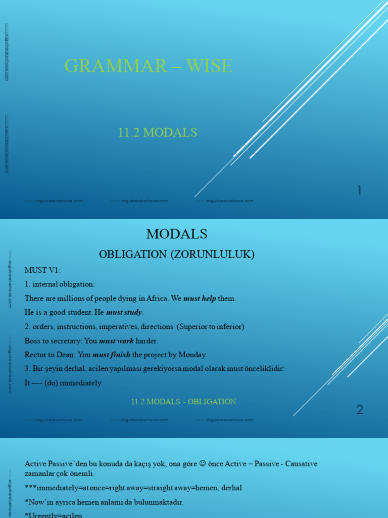 11 2modals | PDF | Language Mechanics | Linguistic Typology