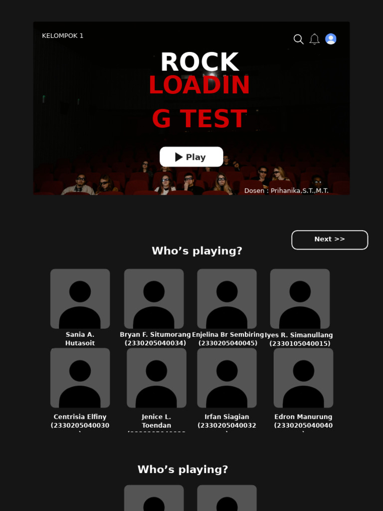 Kelompok 1 (Uji Rock Loading Test) - Mekanika Batuan | PDF