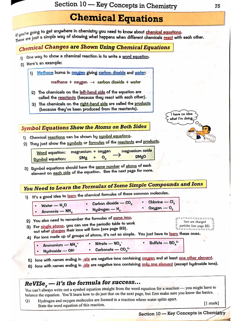 Year 10&11 Chemistry-1 | PDF