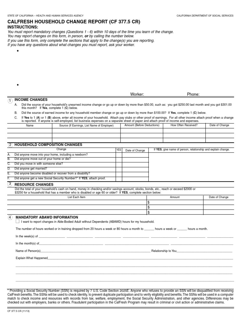 cf377 5cr | PDF | Social Security (United States) | Social Security Number