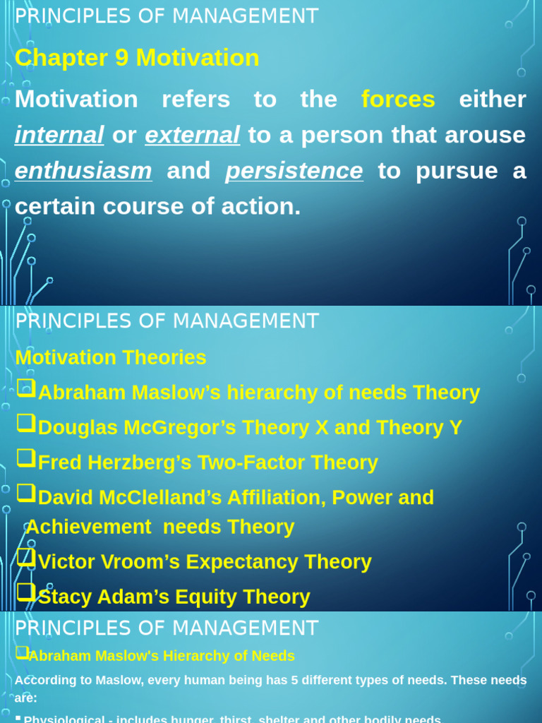 Chapter 9 Motivation 2 | PDF | Motivational | Motivation