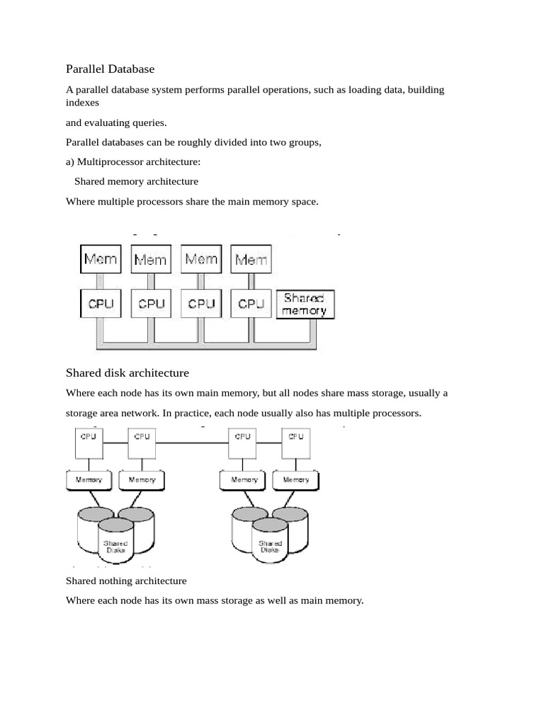 parallal databases | PDF | Databases | Computer Data Storage parallal databases | PDF | Databases | Computer Data Storage