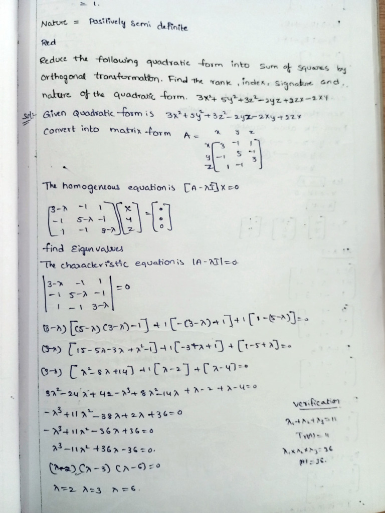 Reduce Into Canonical Form | PDF