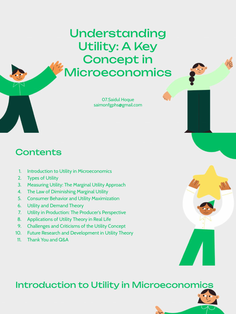 Understanding Utility - A Key Concept in Microeconomics | PDF | Utility ...