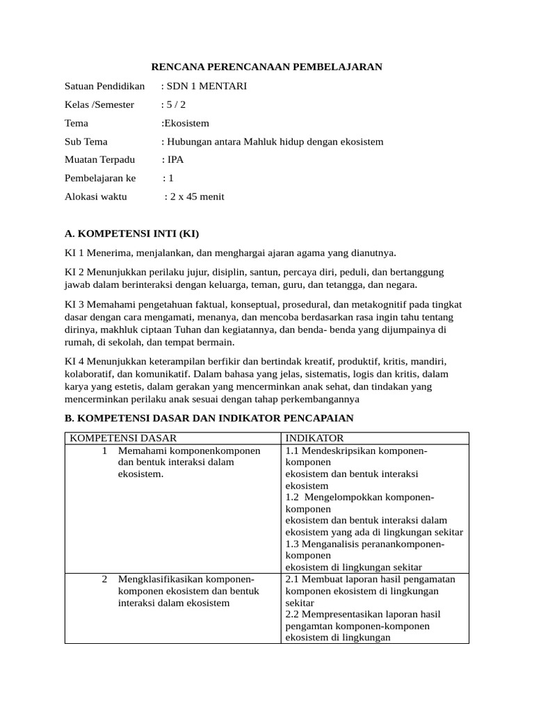 RENCANA PERENCANAAN PEMBELAJARAN 3 (AutoRecovered) | PDF | Karier & Perkembangan