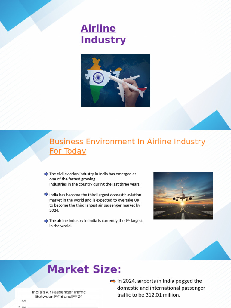 Presentation Airline Industry | PDF | Airlines | Infrastructure