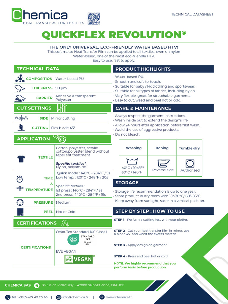 Chemica Quickflex-Revolution - EN | PDF | Textiles | Nylon