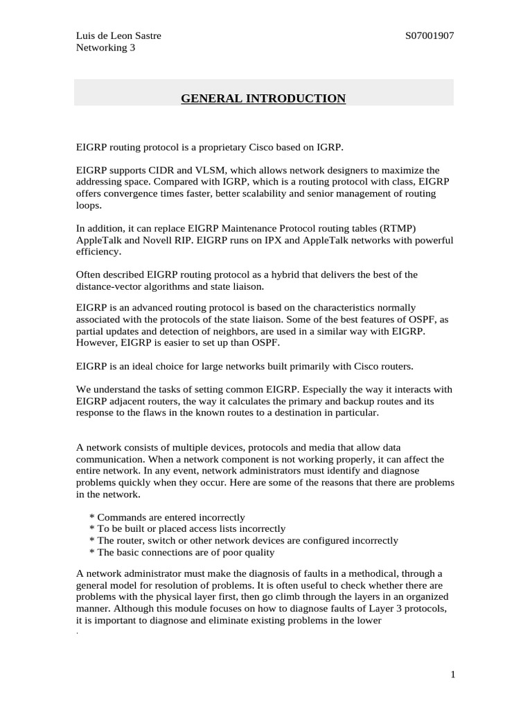 Networking 3 Luis English Pdf Routing Computer Network