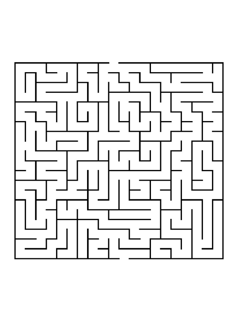 20 by 20 Orthogonal Maze | PDF