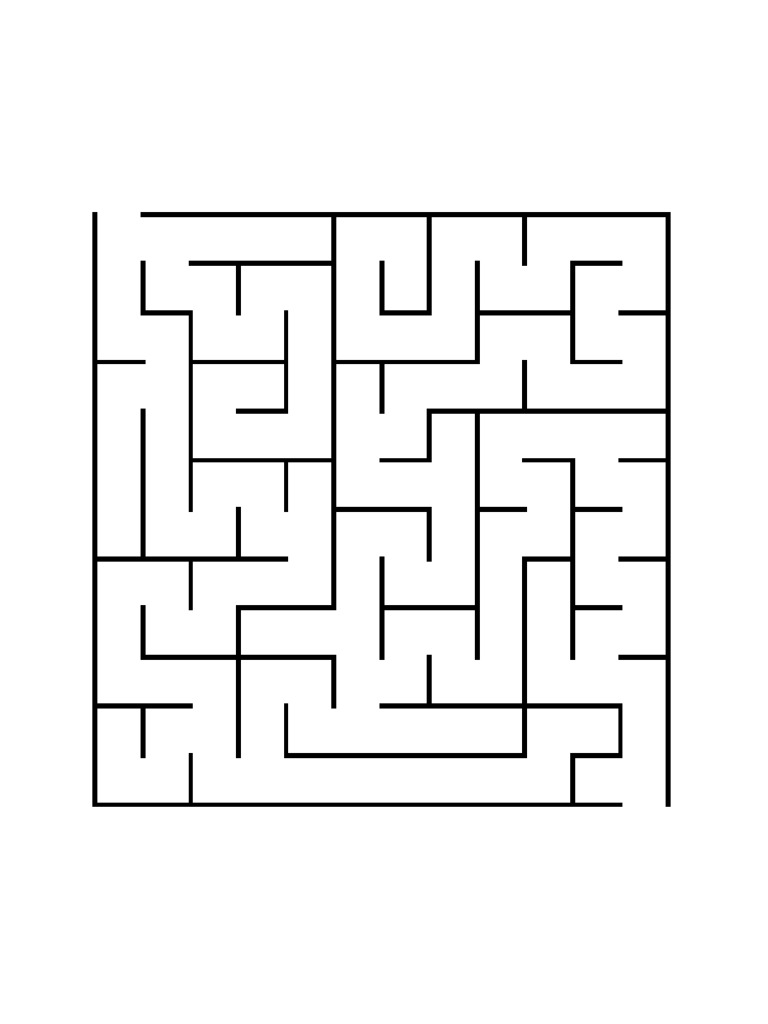 12 X 12 Orthogonal Maze by Printablecreative | PDF