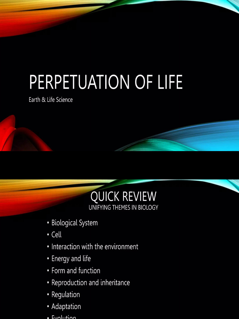 Perpetuation of Life | PDF